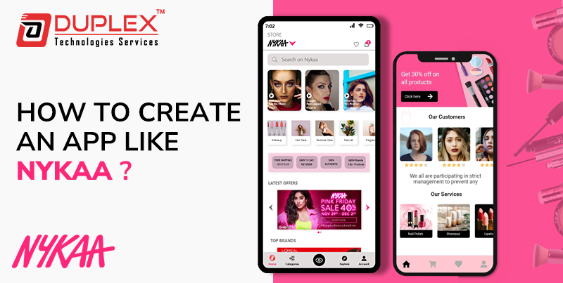 How to Create an Apps like Nykaa - Duplex Technologies