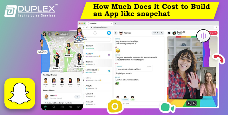 Cost to Develop a Messaging App Like Snapchat | Duplex Technologies